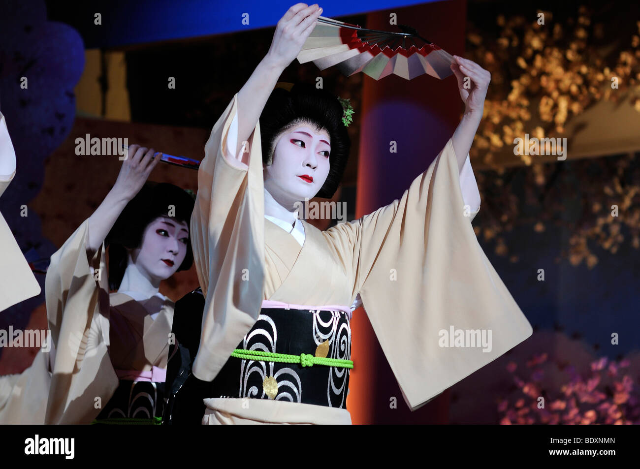 Miyako-Odori, Maiko dance by Geisha candidates in spring, Gion District ...