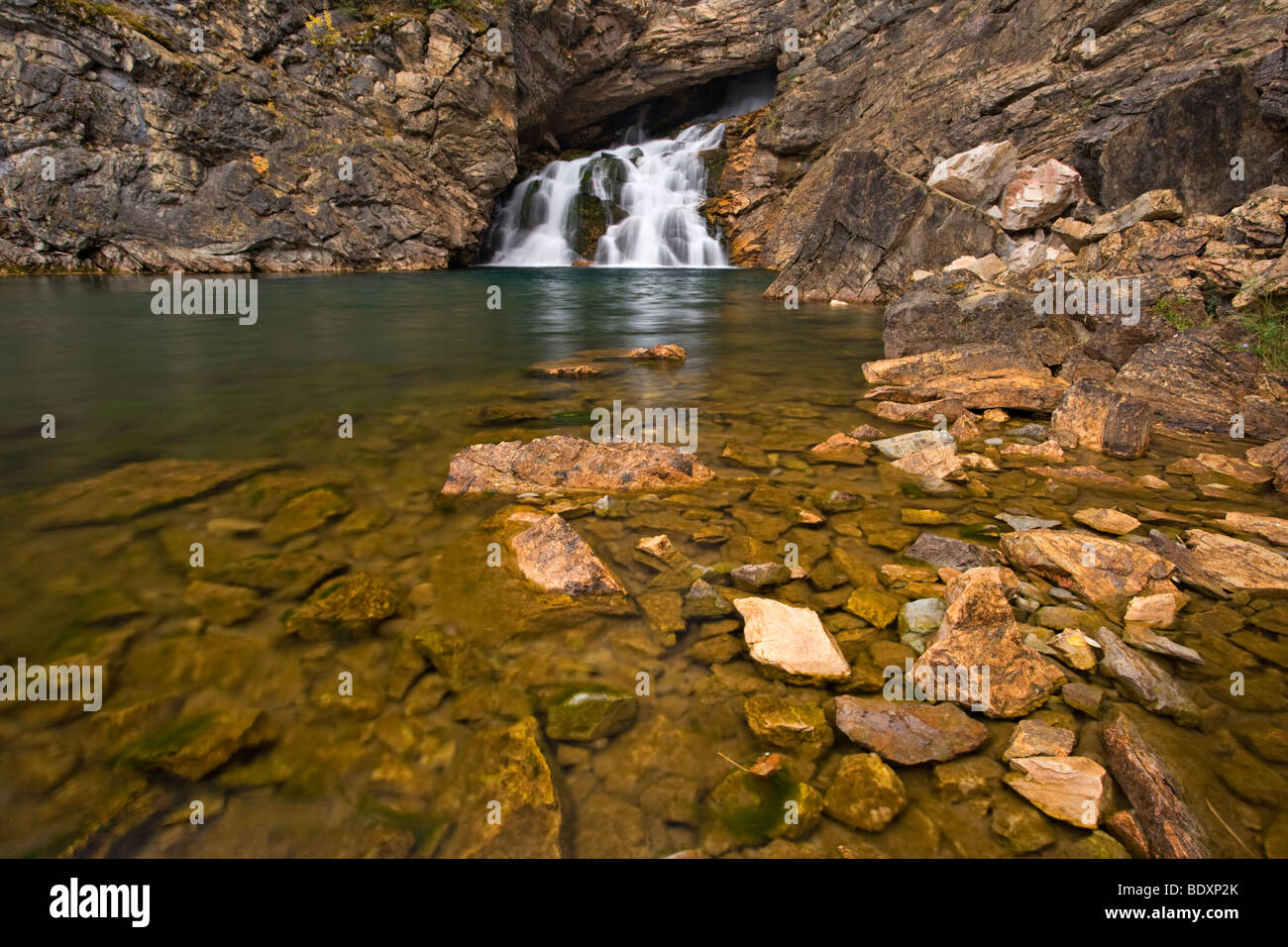 Running Eagle Falls Stock Photo - Alamy
