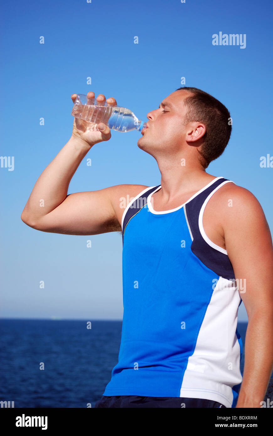 Young thirsty dehydrated man hi-res stock photography and images - Alamy