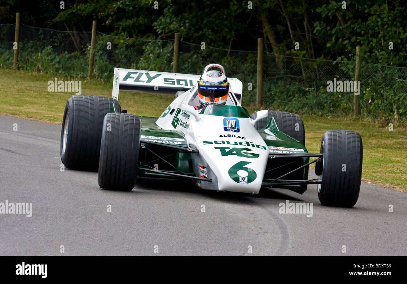 1982 Williams-Cosworth FW08 with driver Nico Hulkenberg on the ...