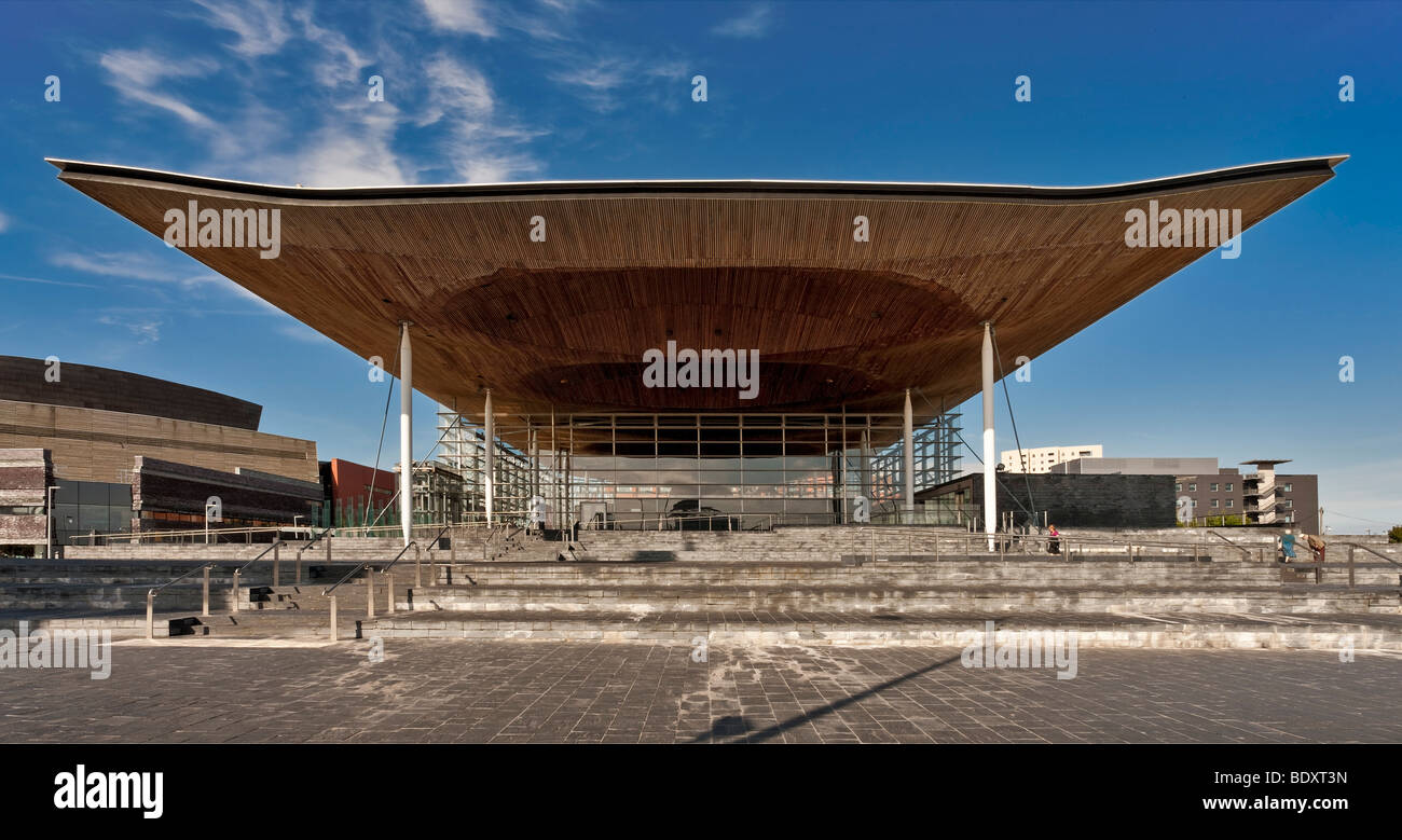 The Senedd, Home of the Welsh National Assembly in Cardiff Bay Stock ...