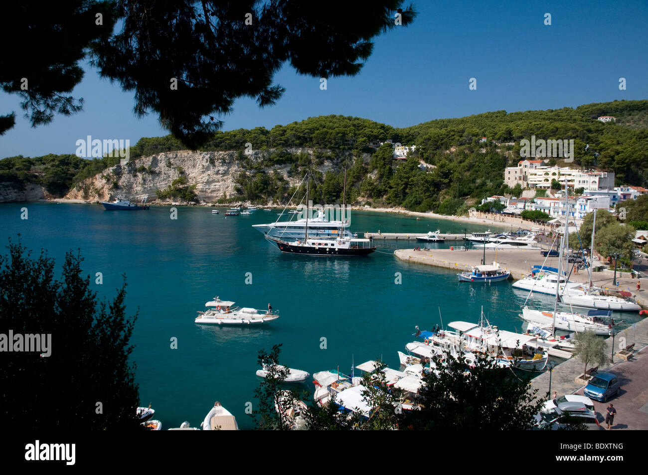 Patitiri harbour and port, Alonissos,Sporades, Greek Islands, Greece ...