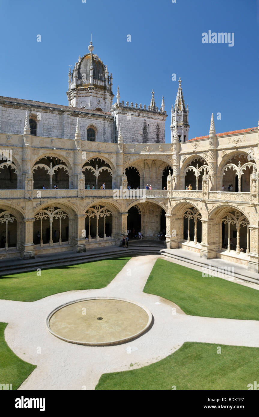 Two-storeyed cloister in the enclosure, Claustro, of the Hieronymites ...
