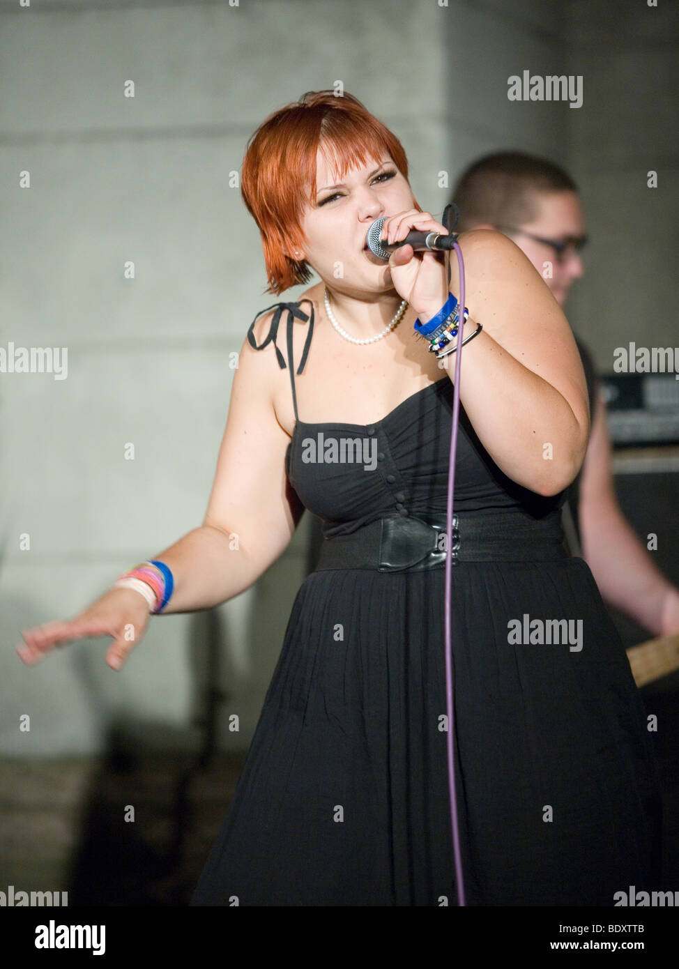 BUDAPEST-JULY 20: The Chase Long Beach band performs on stage at Durer ...