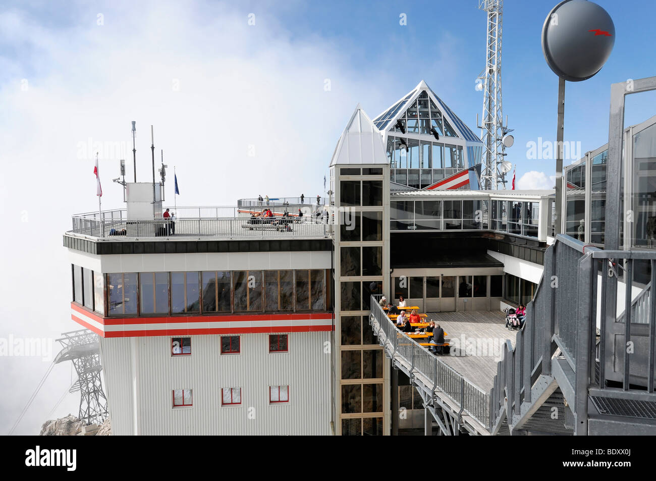 Zugspitze tourist platform hi-res stock photography and images - Alamy