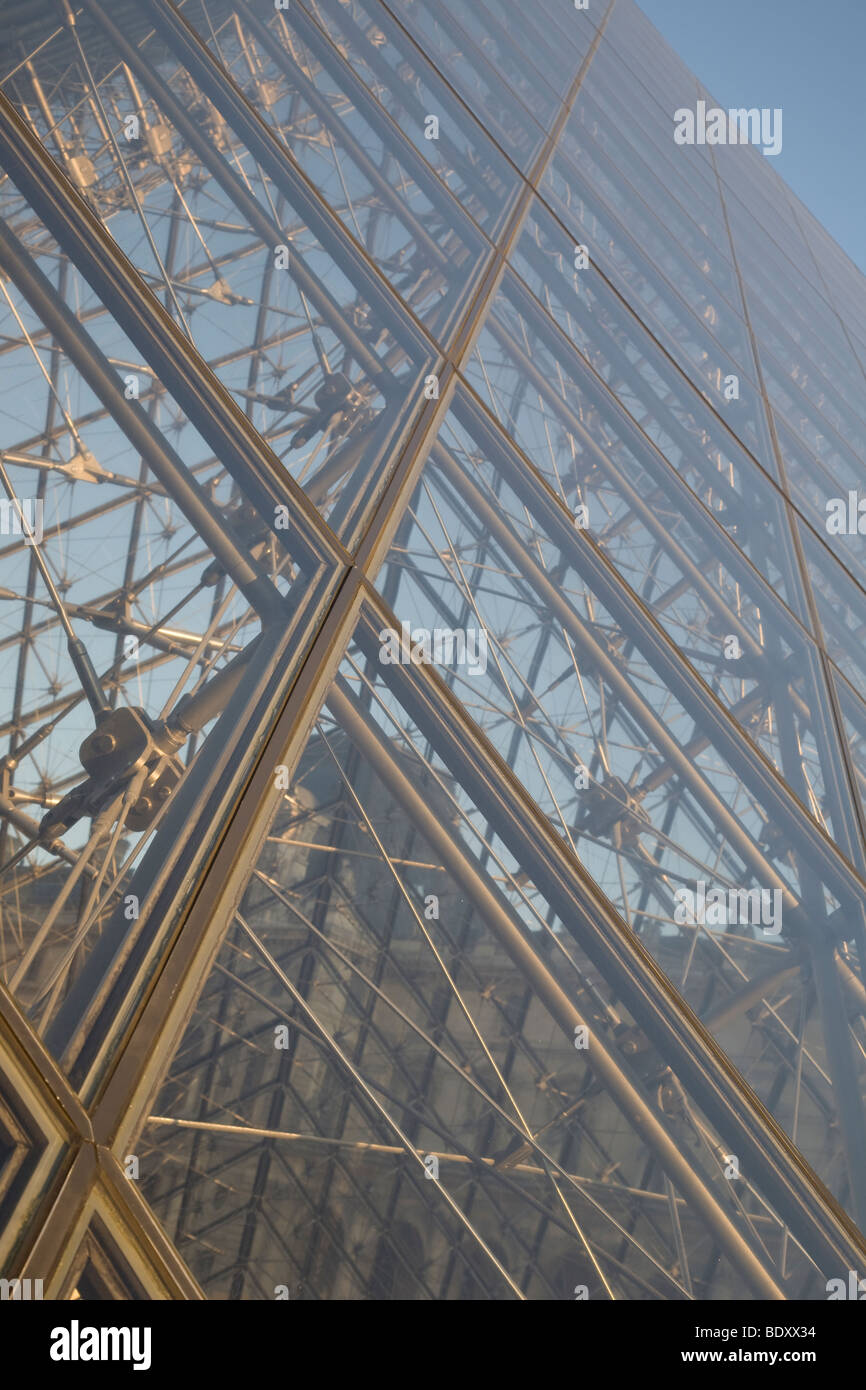 Pyramid by IM Pei, Louvre Art Museum, Paris, France Stock Photo - Alamy