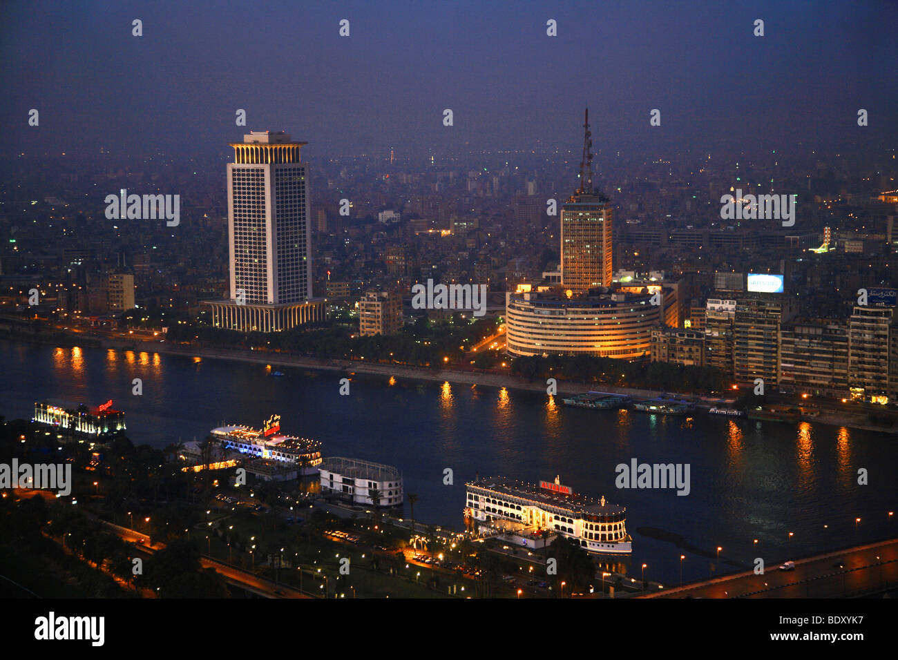 Cairo at night, Egypt, Northern Africa, Africa Stock Photo - Alamy