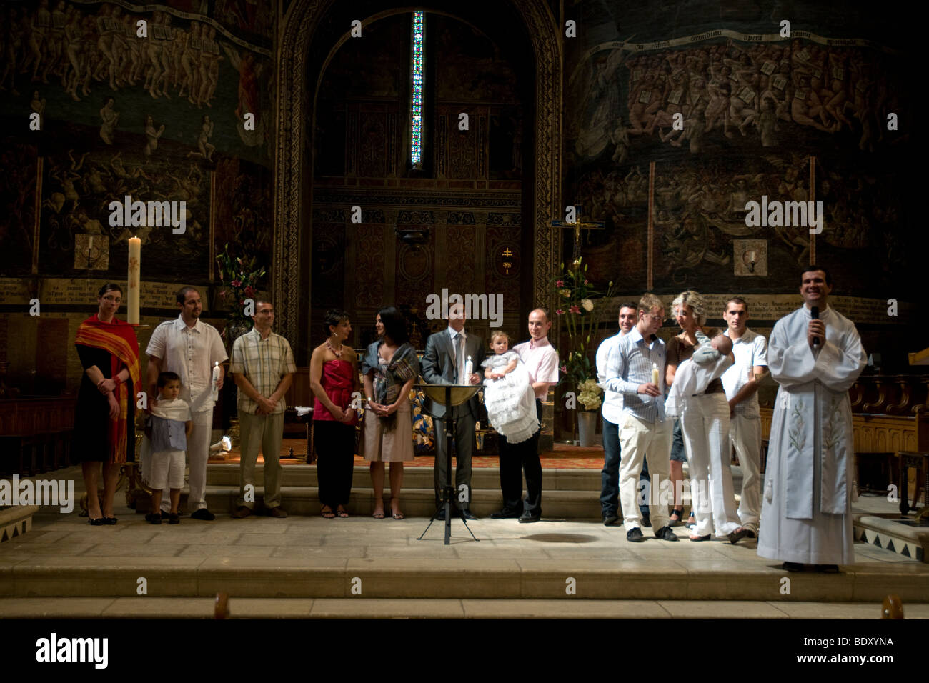 Baptism ceremony hi-res stock photography and images - Alamy
