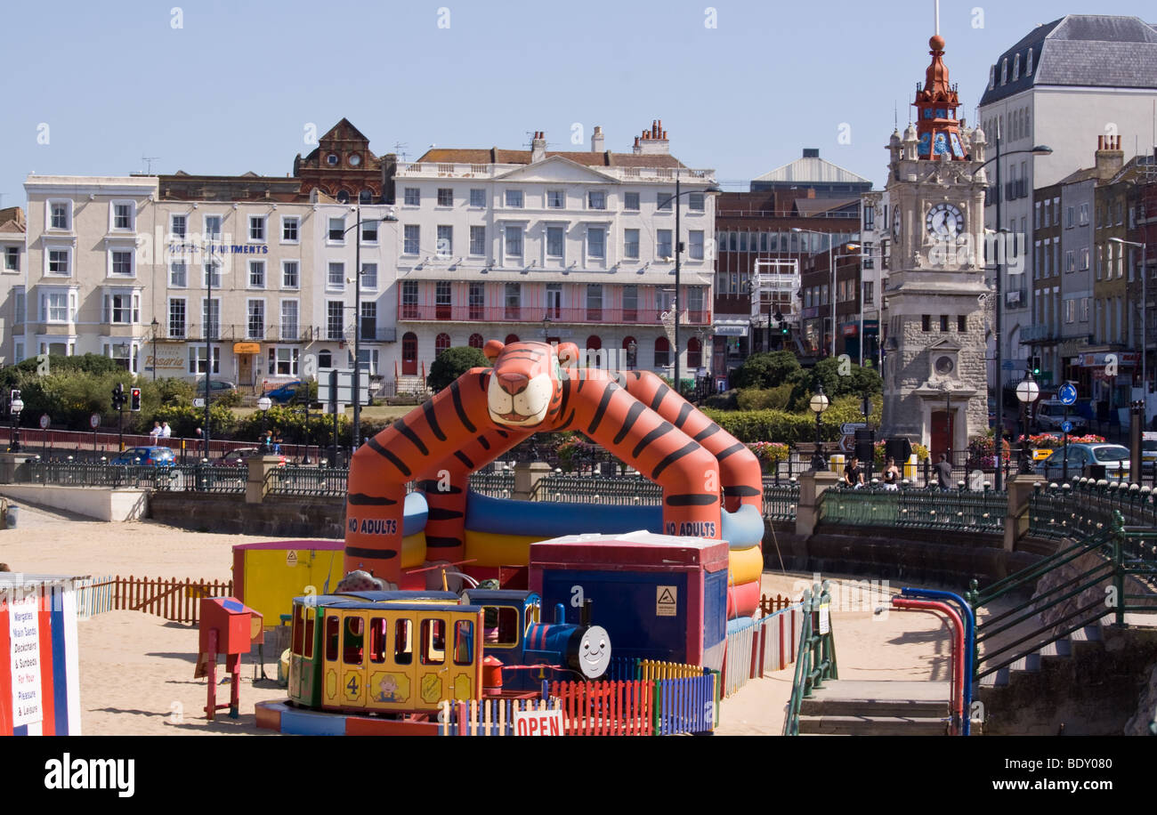 Margate Beach and Amusements Stock Photo - Alamy