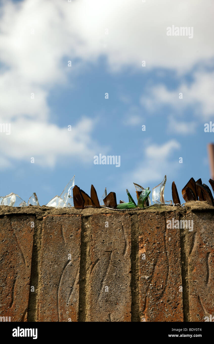Broken glass wall security hi-res stock photography and images - Alamy
