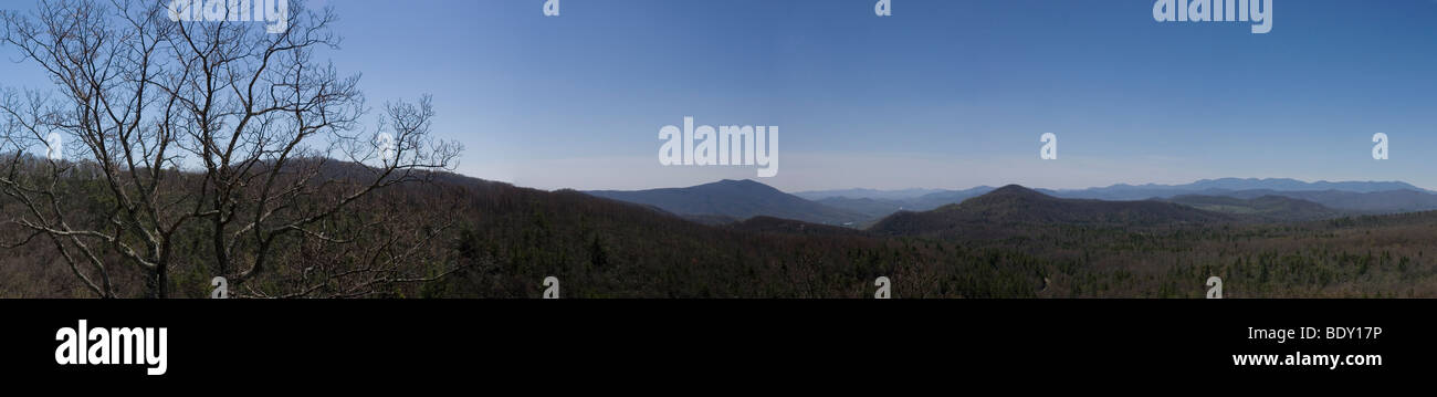 Panorama of the Blue Ridge Mountains, North Carolina, United States ...