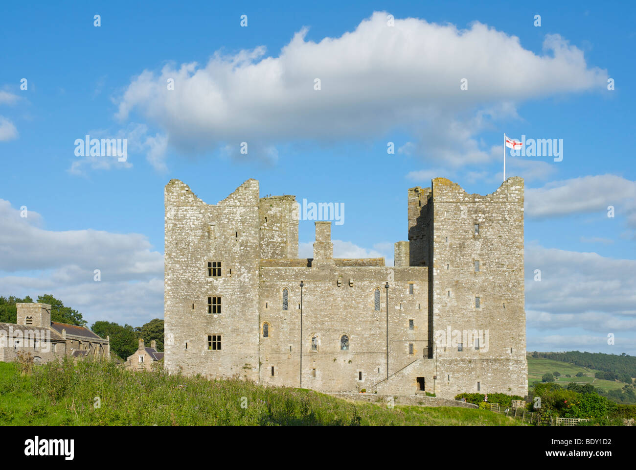 Bolton Castle, in the village of Castle Bolton, Wensleydale, Yorkshire ...