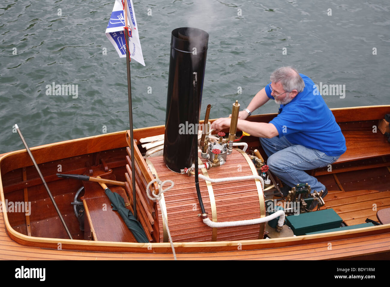Steam boat river canal hi-res stock photography and images - Alamy