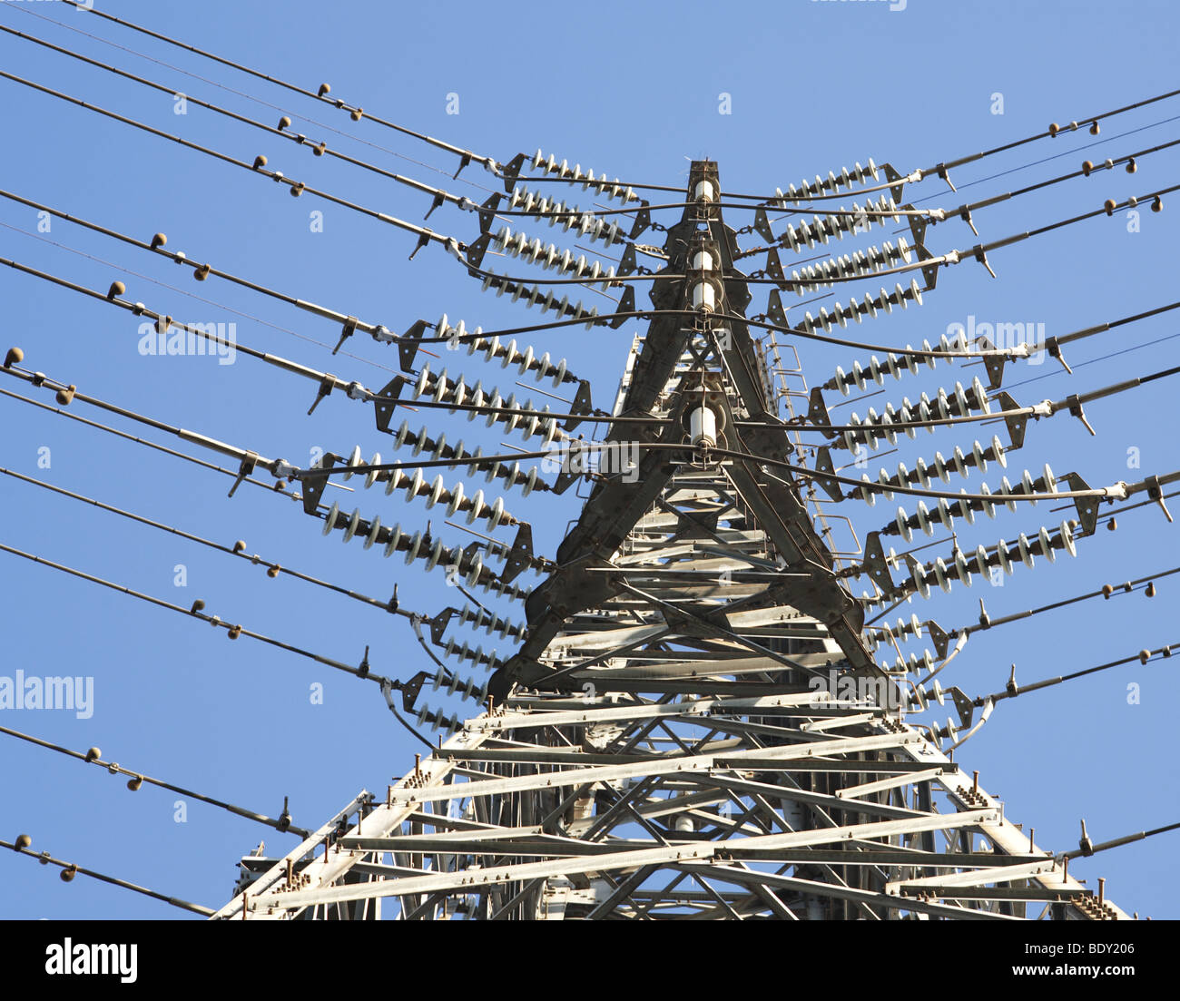 High-angle view of an electric tower in Japan Stock Photo - Alamy