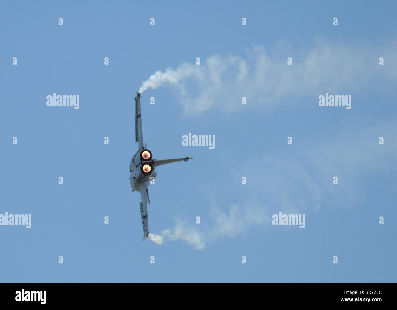 The french jet fighter Dassault Rafale B in air demonstration. Paris Le ...