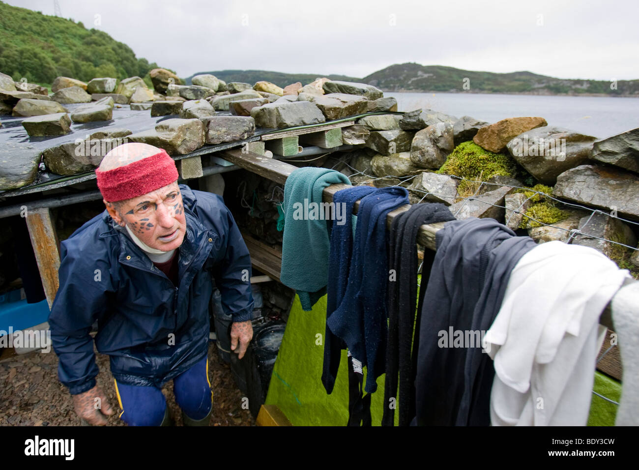 Tom Leppard the "Leopard Man of Skye" is a hermit and the world's most ...