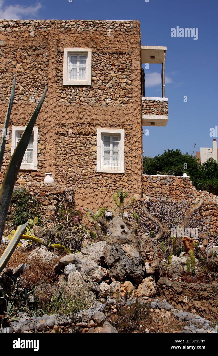 Cactus garden, main building, Lychnostatis Open Air Museum, Museum of ...