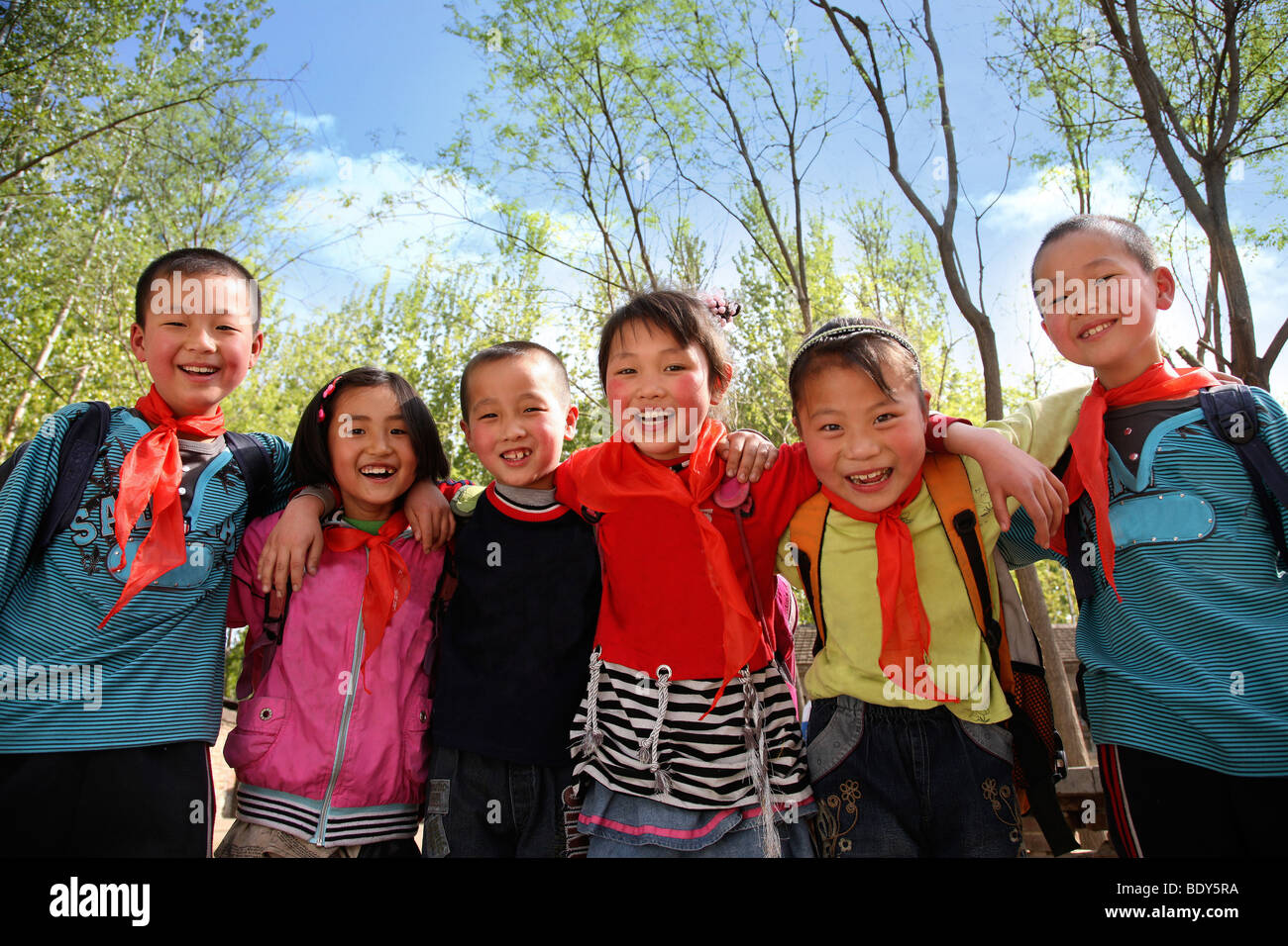 Elementary student in rural area,China Stock Photo - Alamy