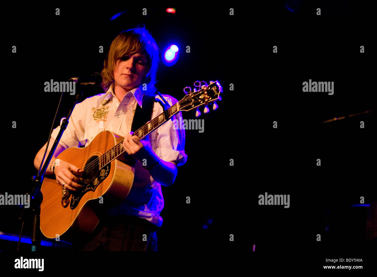 Singer and front man Chris Turpin of the British band Kill It Kid live ...