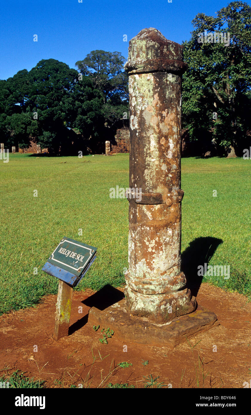 Jesuit Mission of San Ignacio Mini ruins. Misiones province. Argentina ...