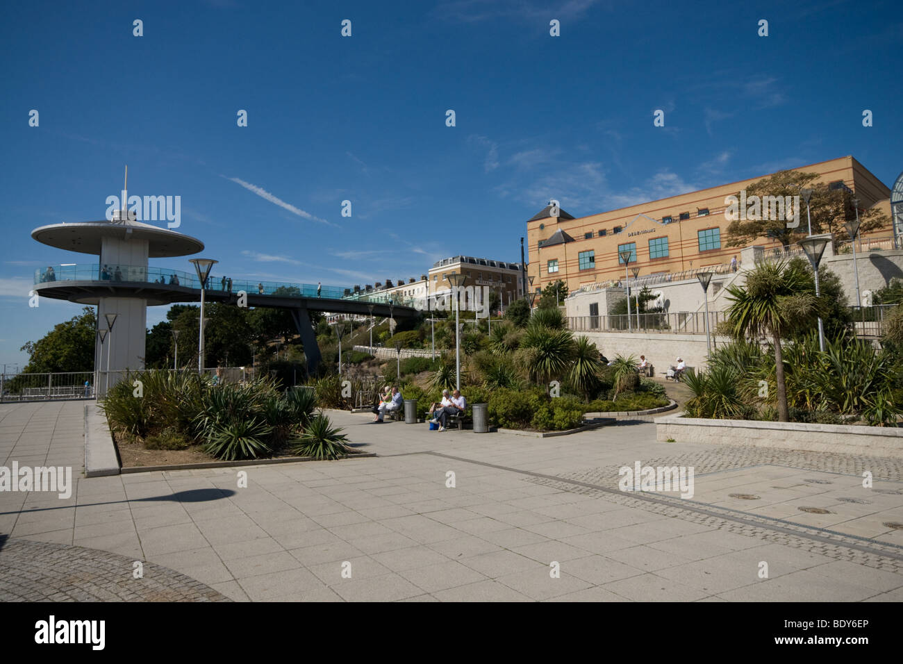 Southend-on-Sea Pier Hill viewing platform Stock Photo - Alamy