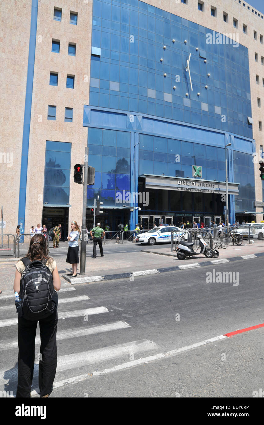 Israel, Jerusalem, Exterior of the central bus station Stock Photo - Alamy