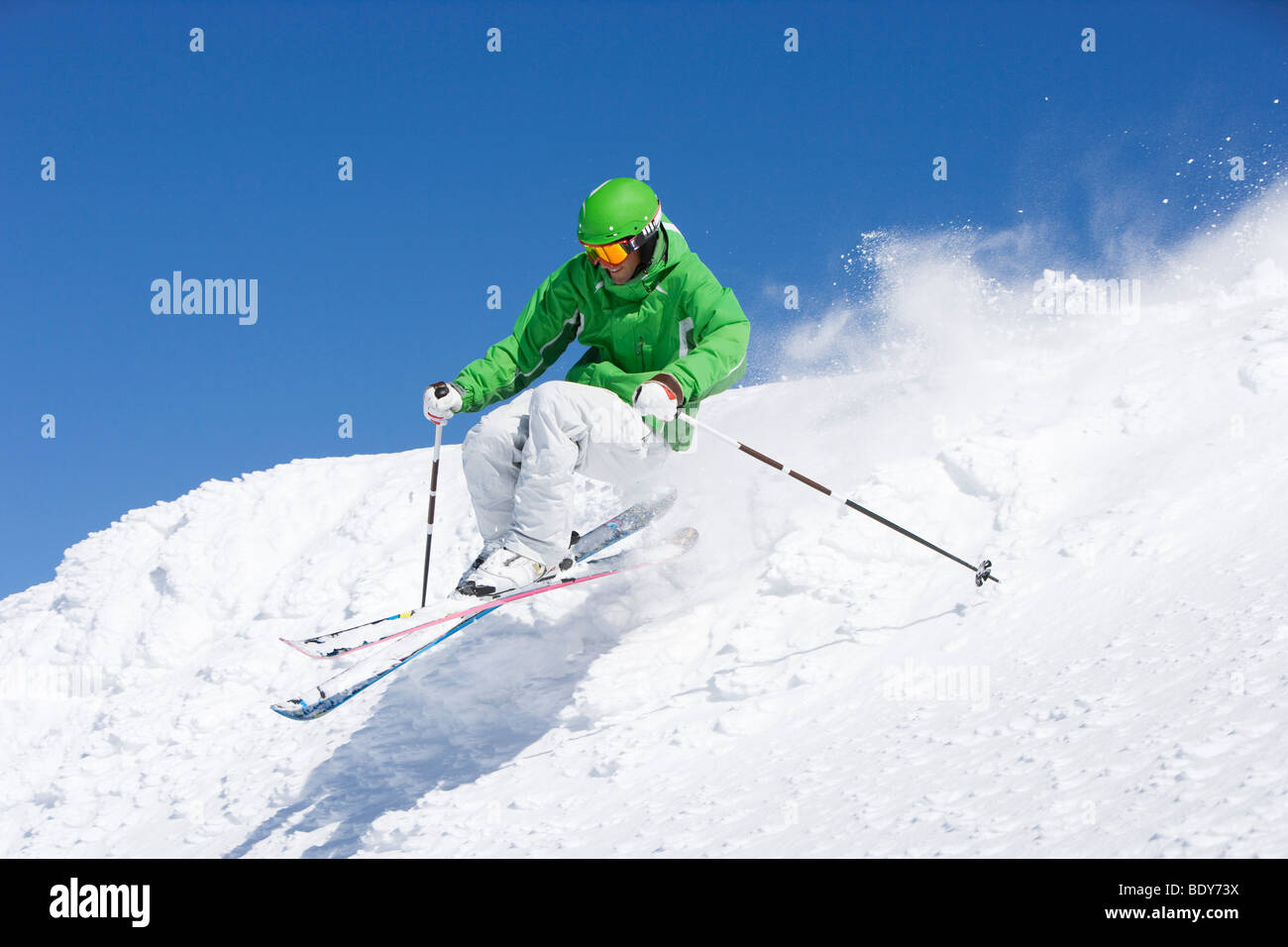 Man skiing in winter hi-res stock photography and images - Alamy