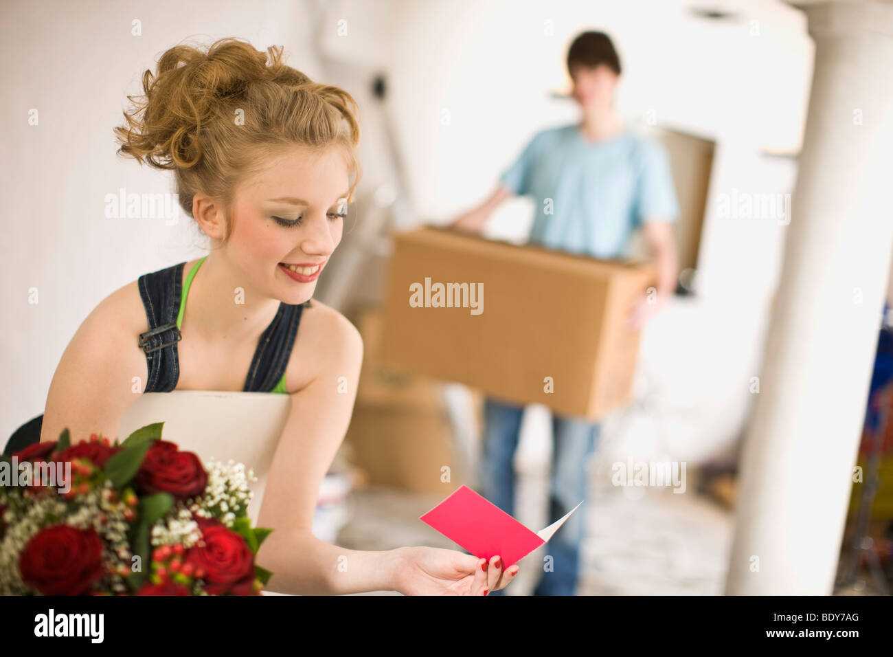 Removal; First love; move together Stock Photo - Alamy