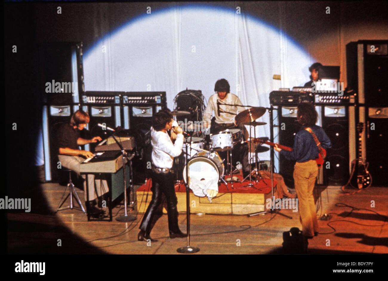 Jim Morrison On Stage Color