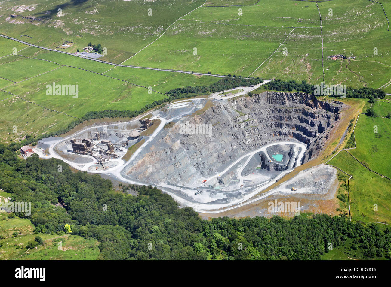 Ingleton Quarry, Yorshire Dales, England Stock Photo - Alamy