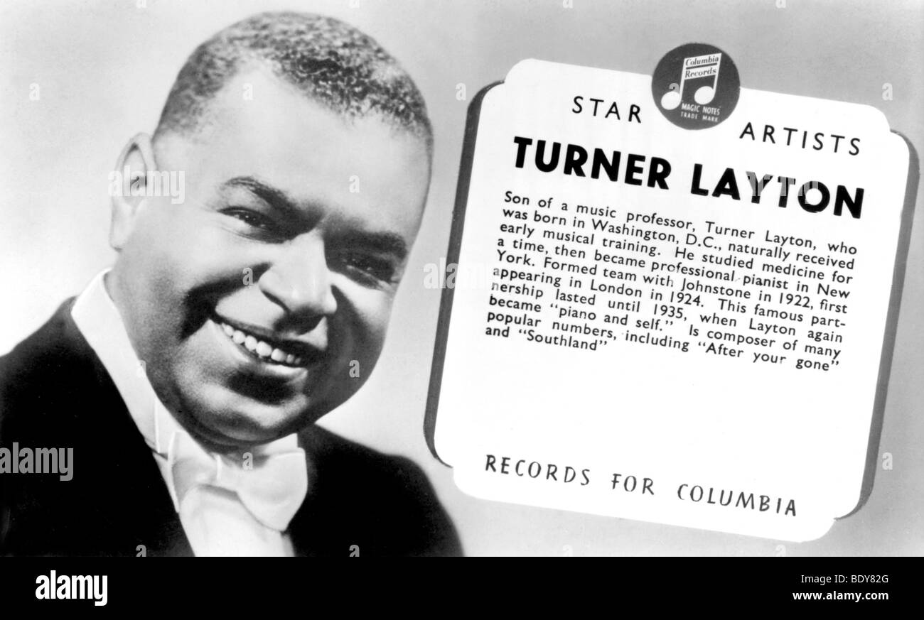 LAYTON TURNER - US composer Stock Photo - Alamy