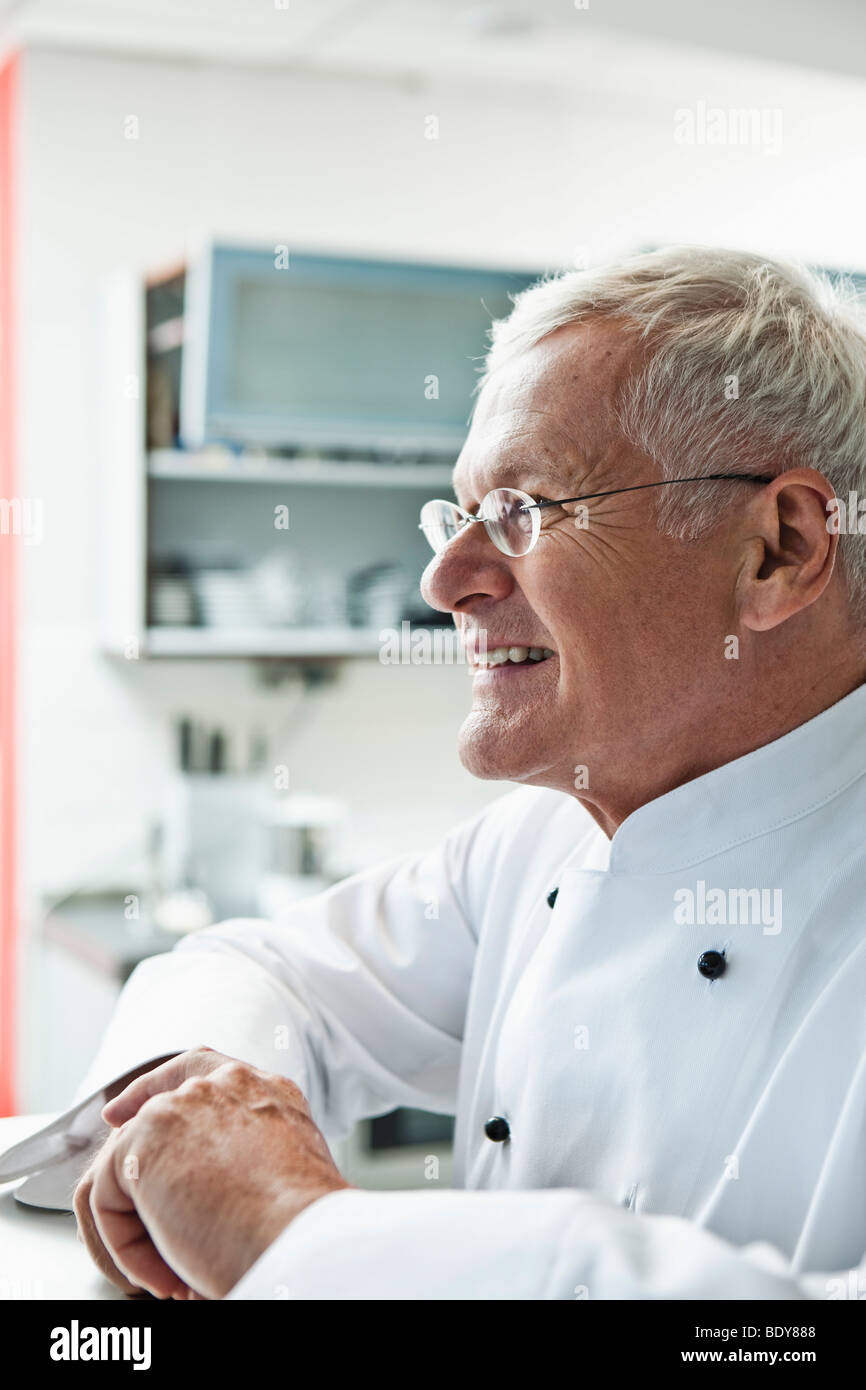 Senior Chef Portait Stock Photo - Alamy