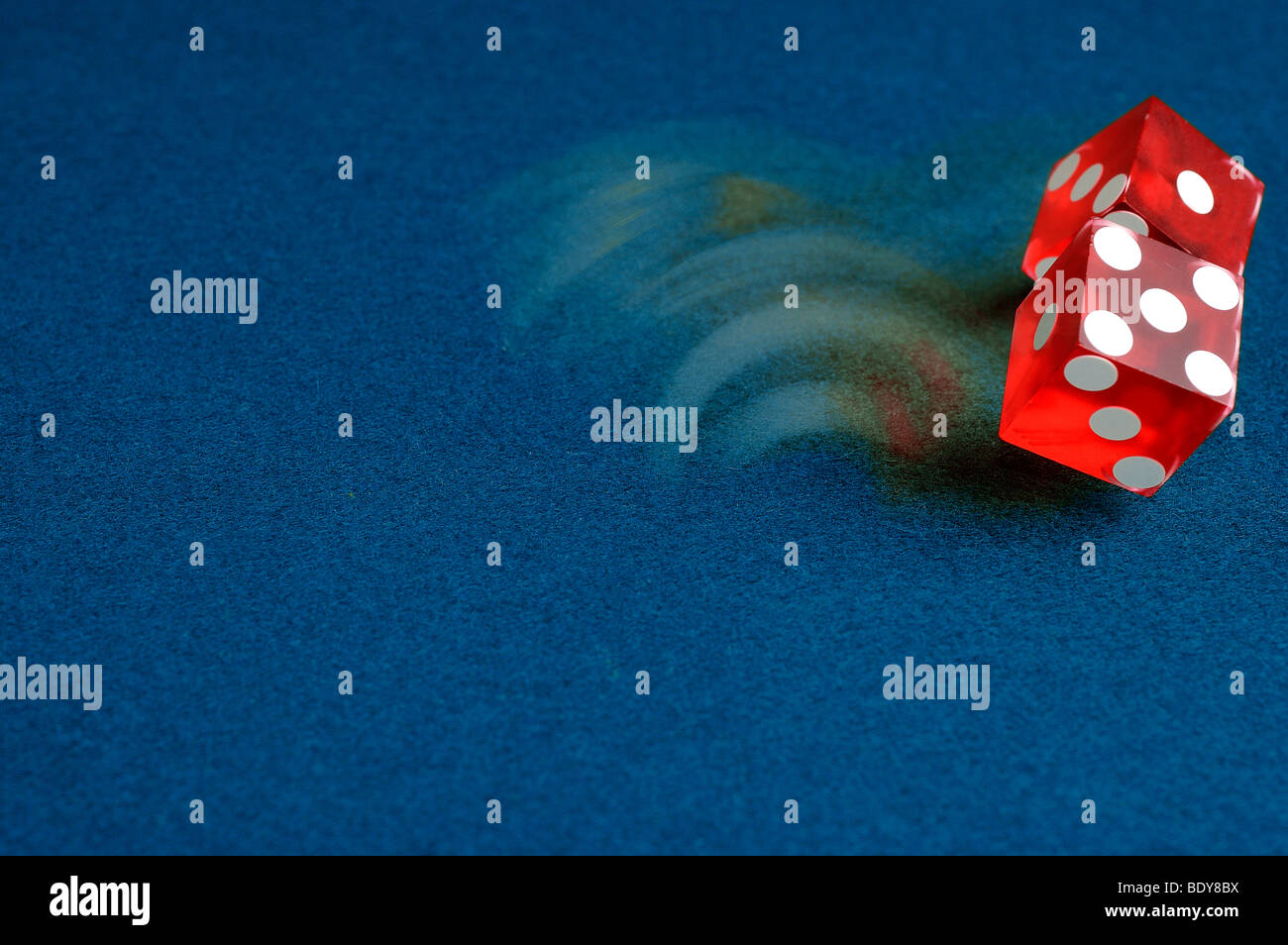 Rolling the dice red and blue hi-res stock photography and images - Alamy