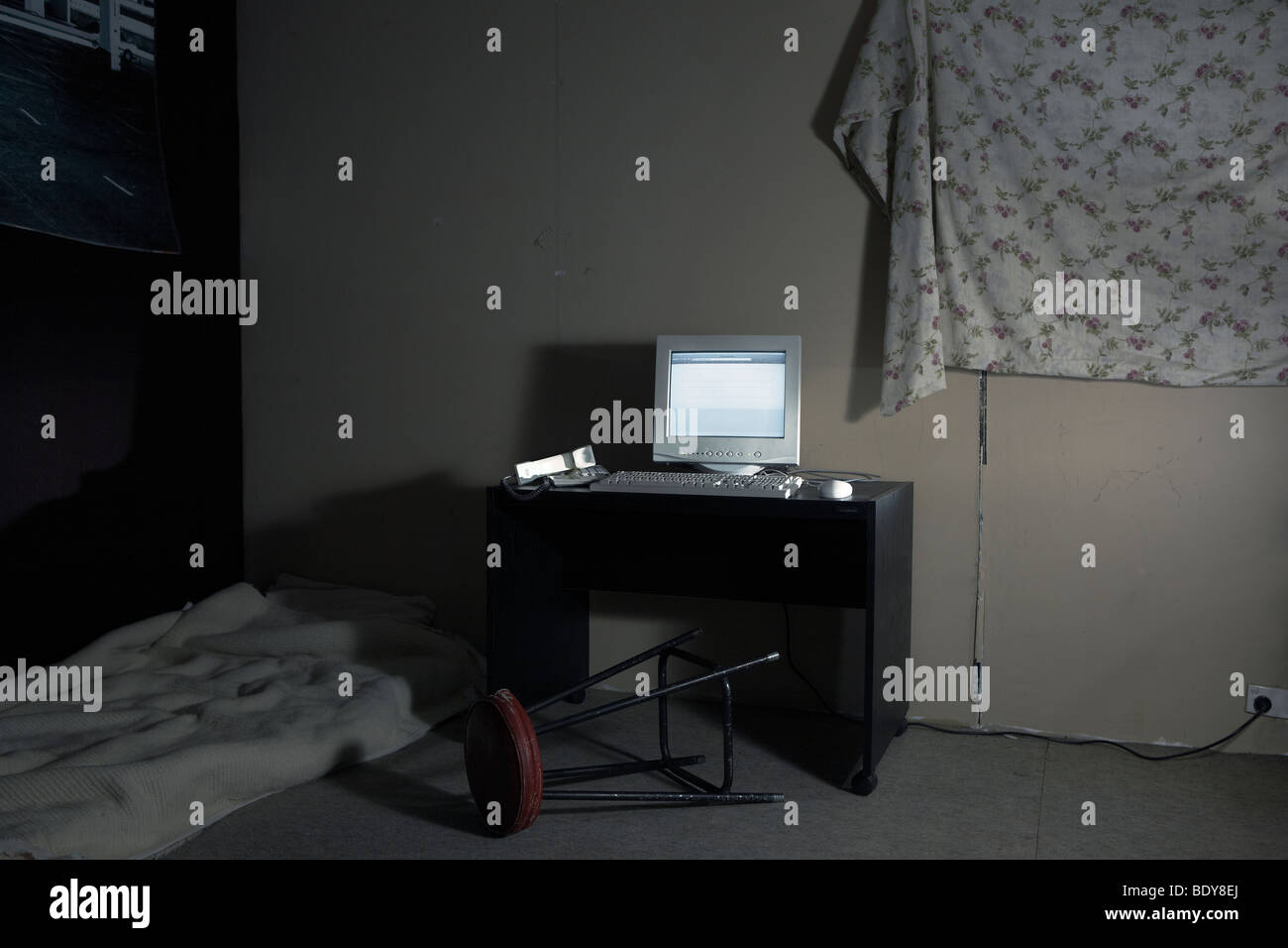 Computer at crime scene hi-res stock photography and images - Alamy