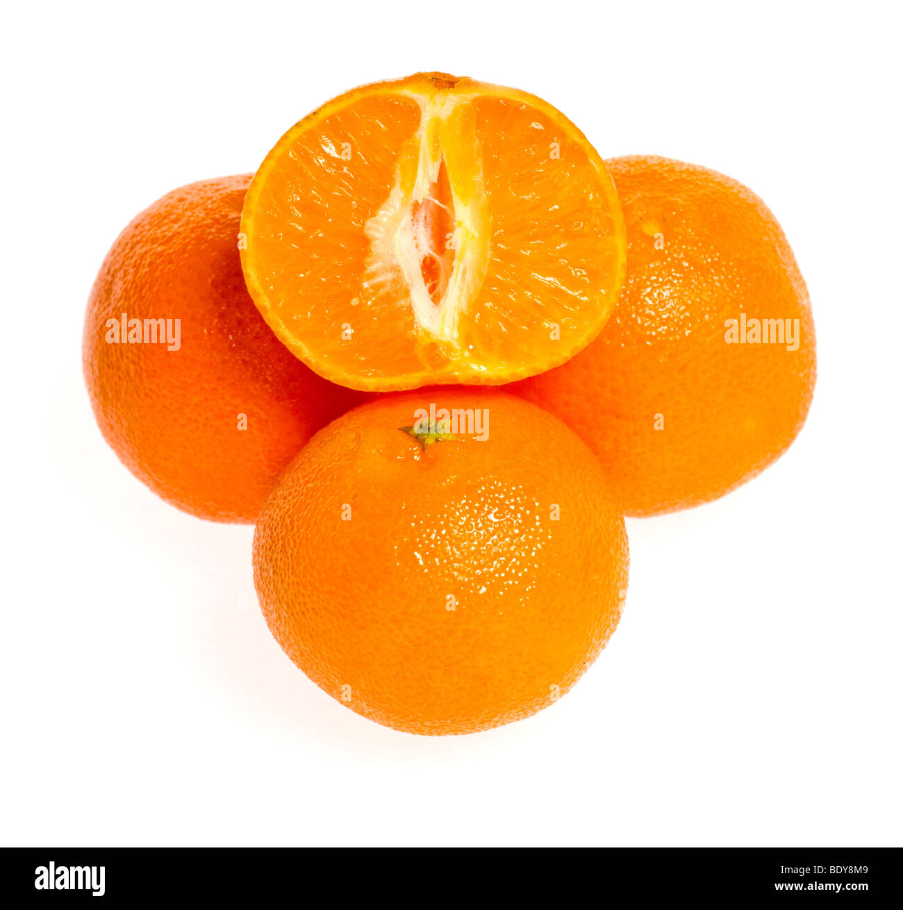 Tangerine tangerines Cut Out Stock Images & Pictures - Alamy
