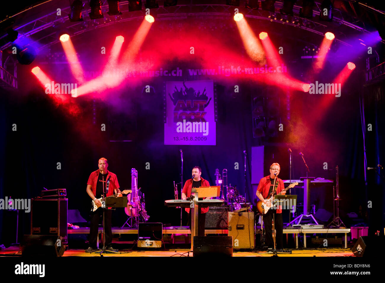 Swiss schlager band Calmaro Band performing live at the Autlook ...