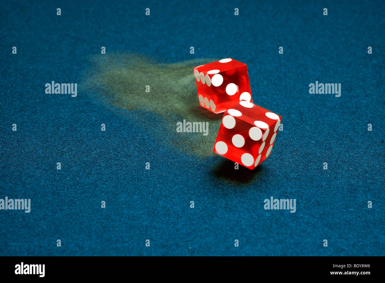 Rolling the dice red and blue hi-res stock photography and images - Alamy