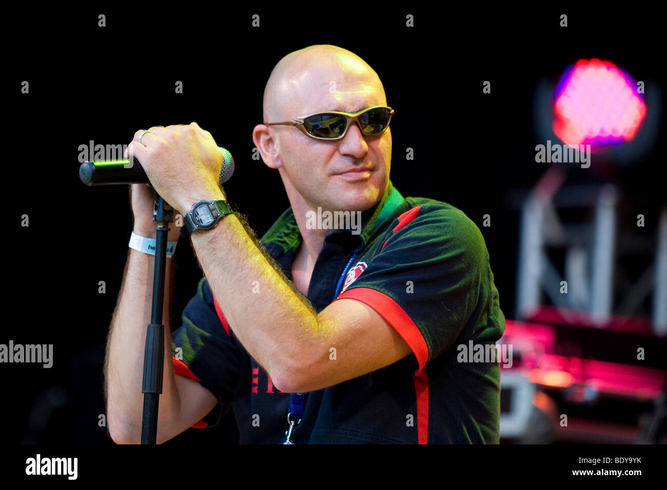 Reto Fuchs, singer and front man of the Swiss band Betty and The Surf ...