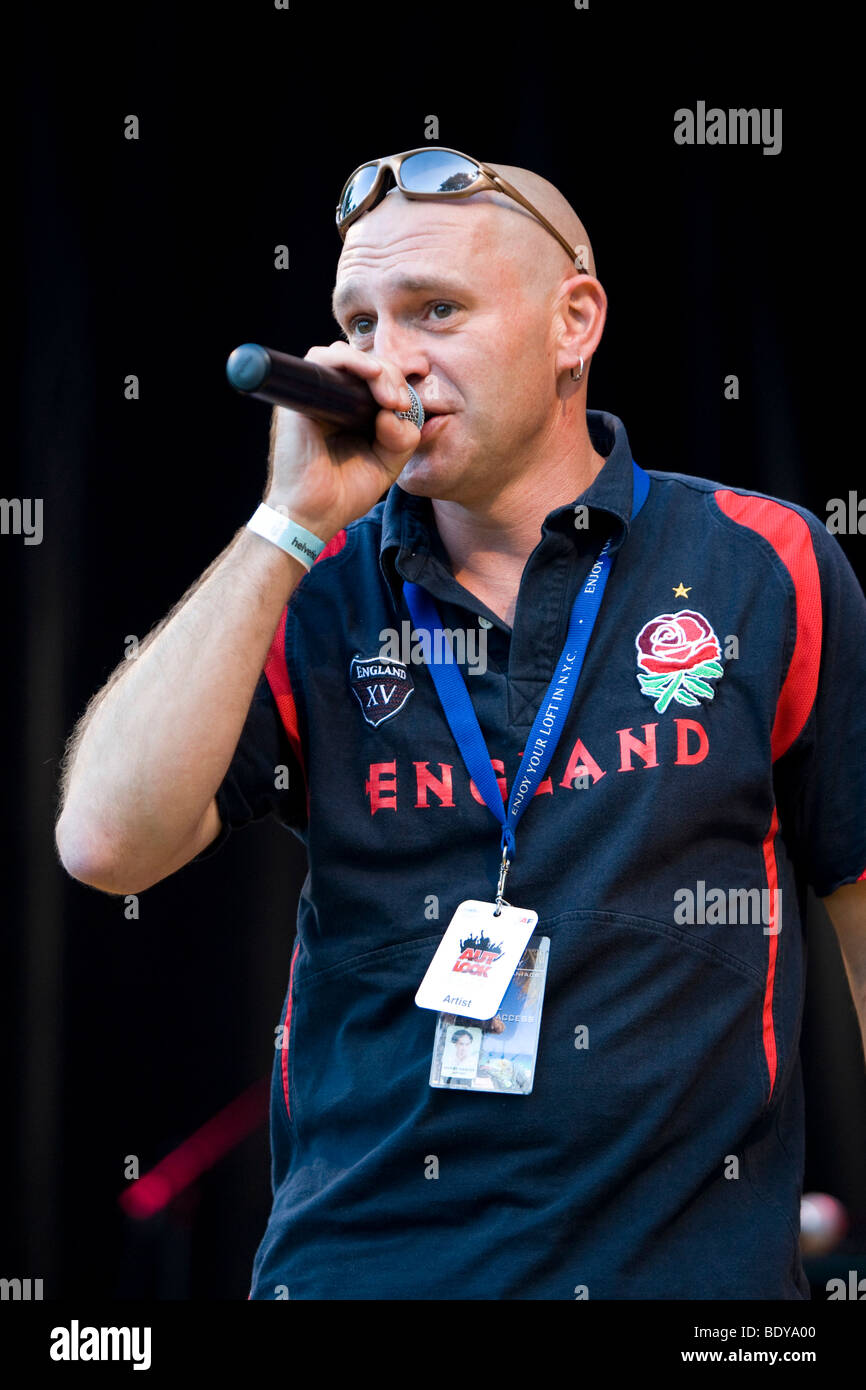 Reto Fuchs, singer and front man of the Swiss band Betty and The Surf ...