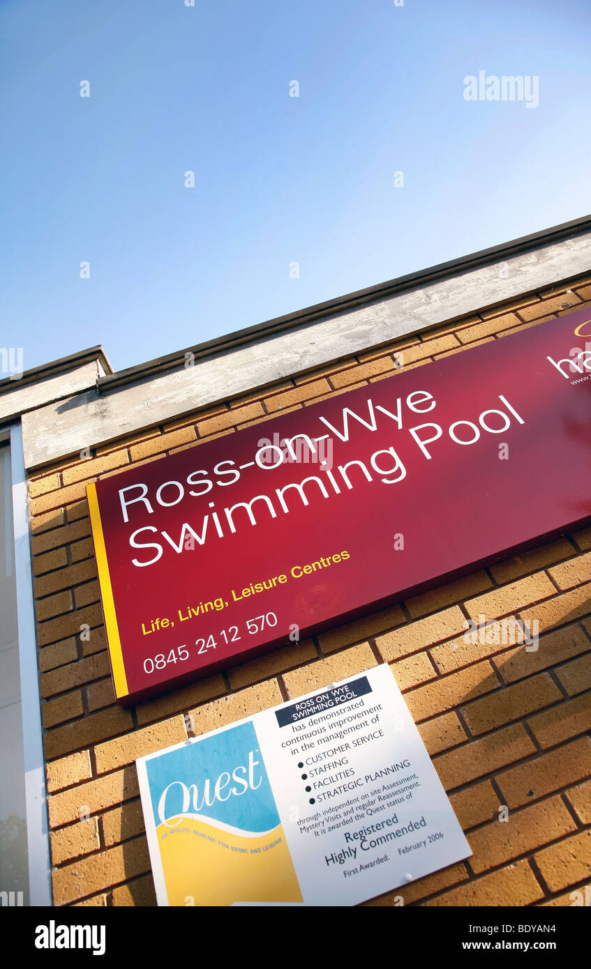 Swimming Pool, Ross on Wye Stock Photo - Alamy