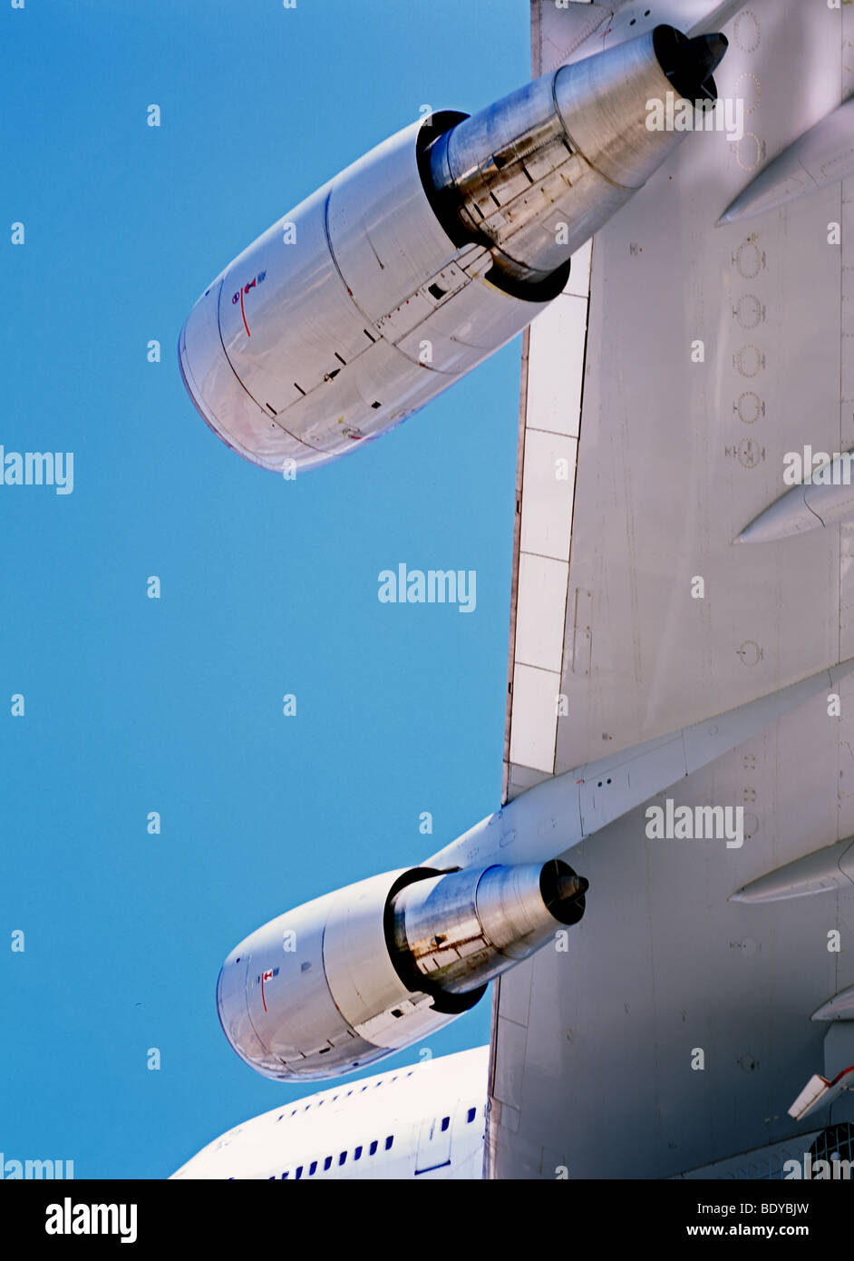 Picture of the the upper side of a big jet airliner Stock Photo - Alamy