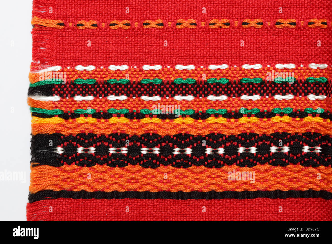 Colorful traditional textile from Bulgaria Stock Photo - Alamy