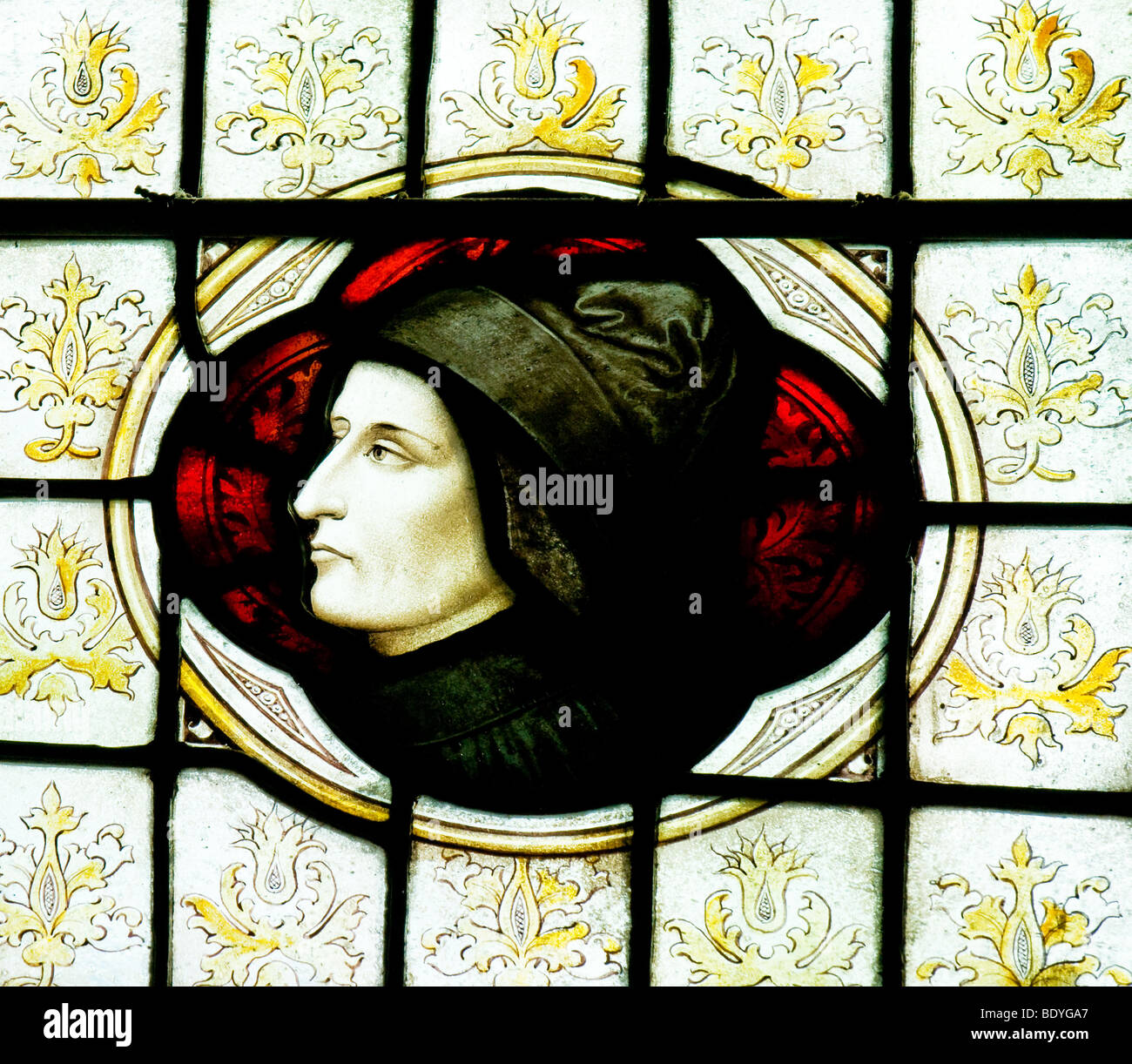 A stained glass window depicting Martin Luther. Photo by Gordon ...