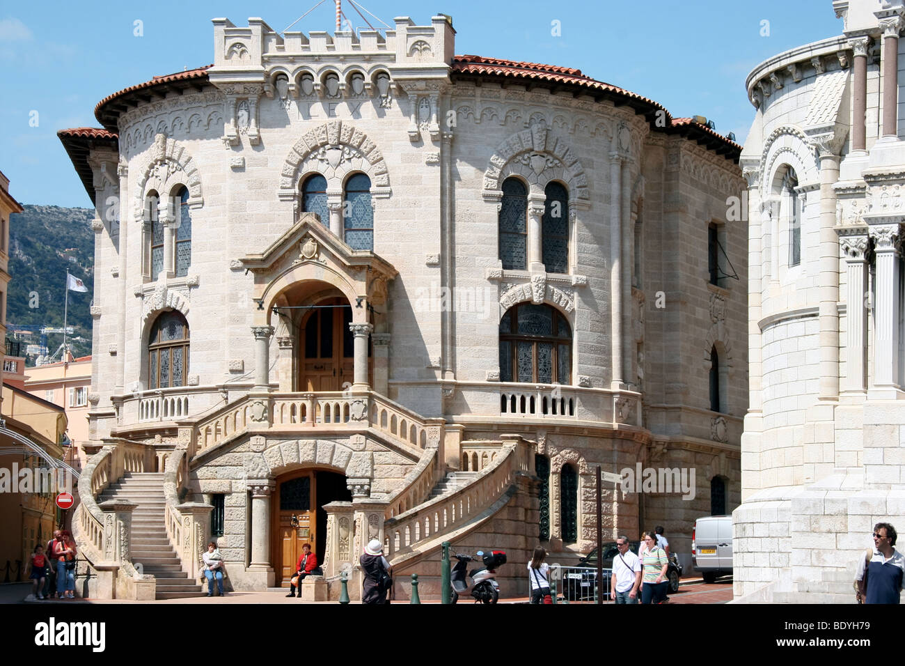 Circular building in the old town Monte Carlo Monaco Europe Stock Photo ...