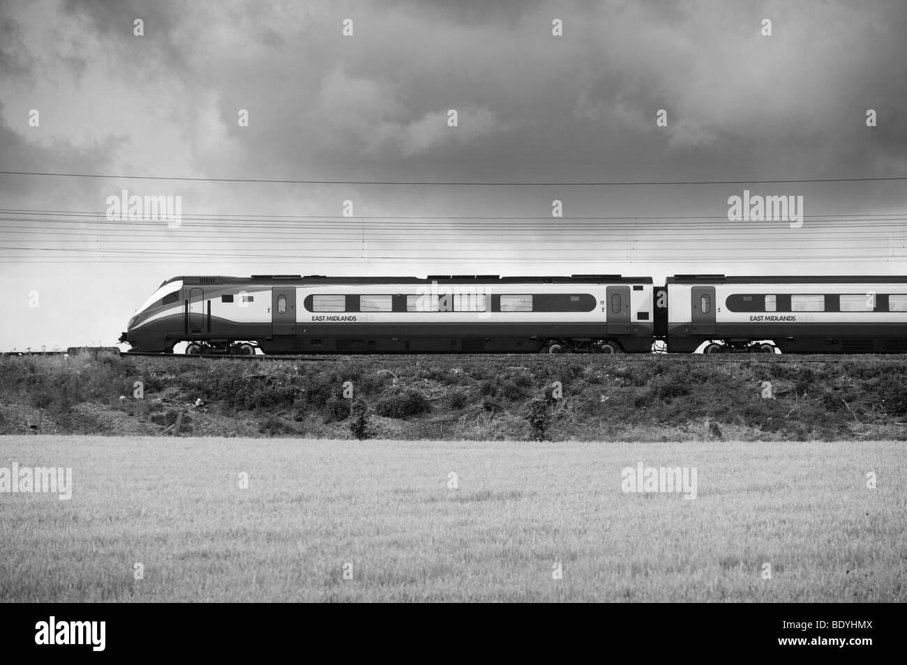 English passenger train white Black and White Stock Photos & Images - Alamy