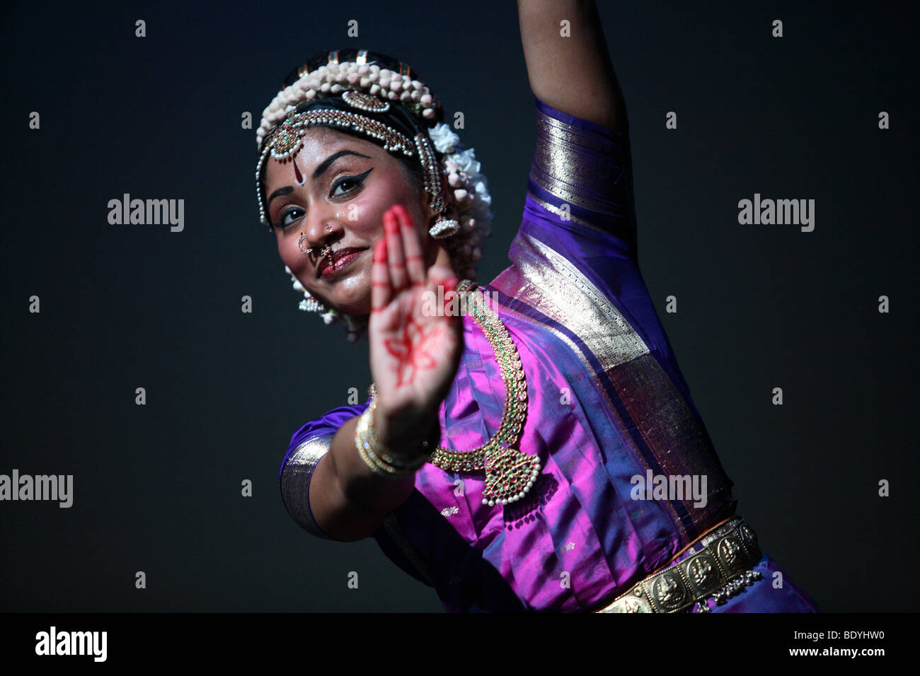 Female Indian Dancer arm gesture Stock Photo - Alamy