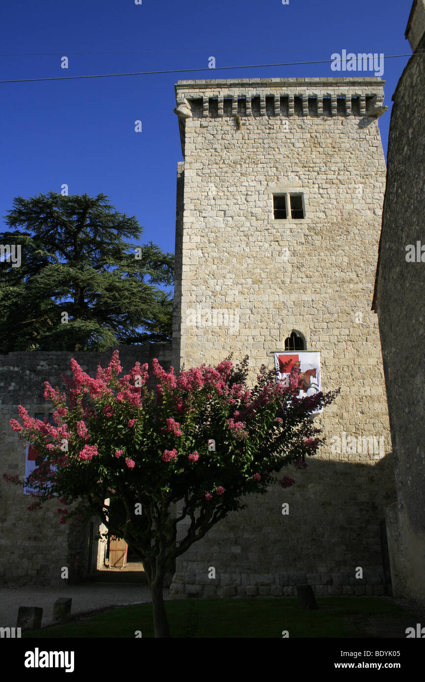 The thirteenth century tour Monseigneur of the chateau de la Bastide in ...
