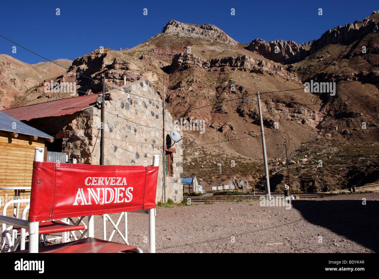Mendoza: Pte. del Inca: Andes Beer Stock Photo - Alamy