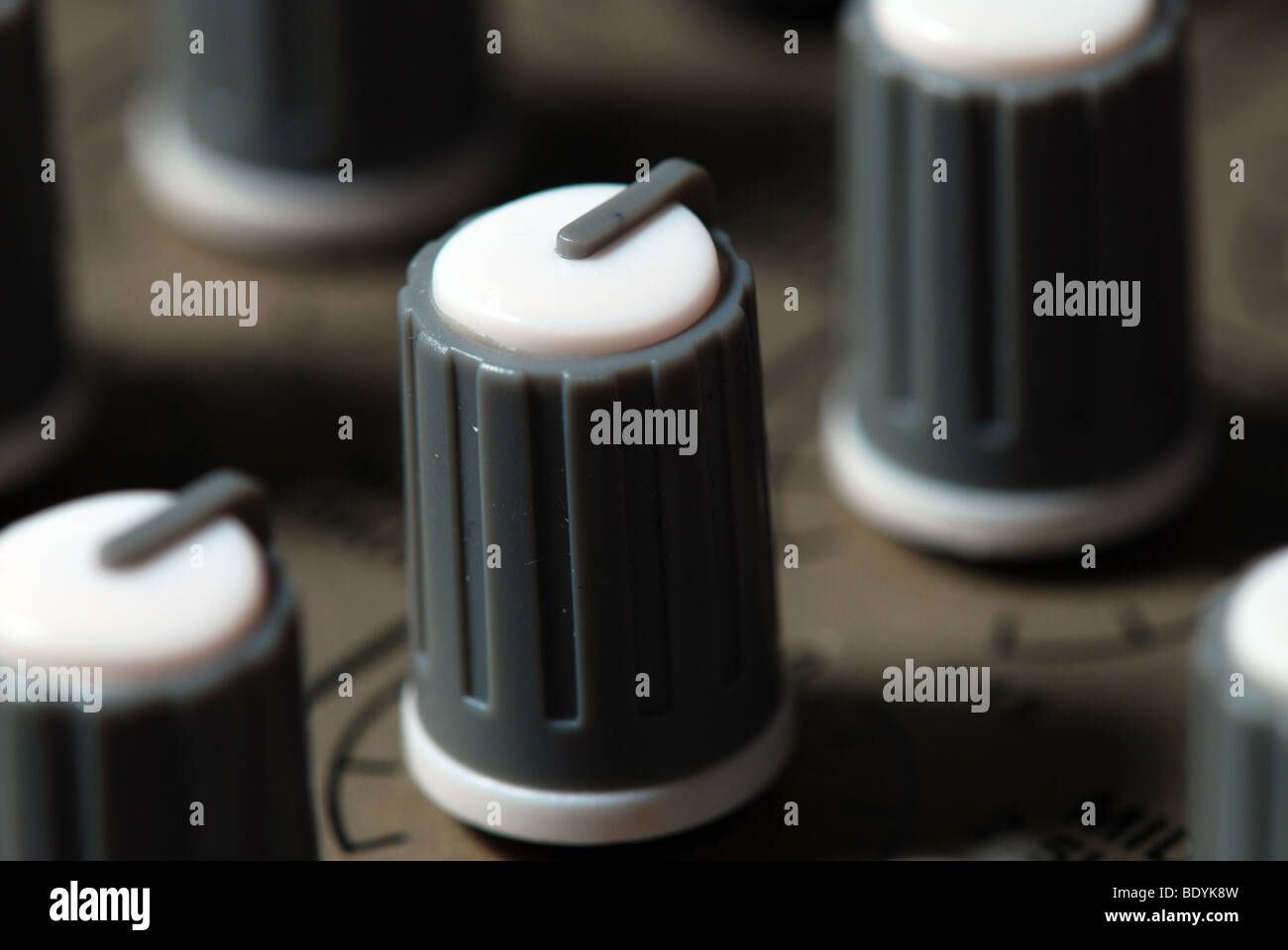 Control knobs and faders Stock Photo - Alamy