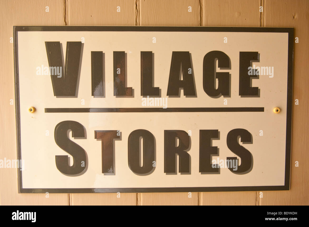 A village Stores sign in the Uk Stock Photo - Alamy